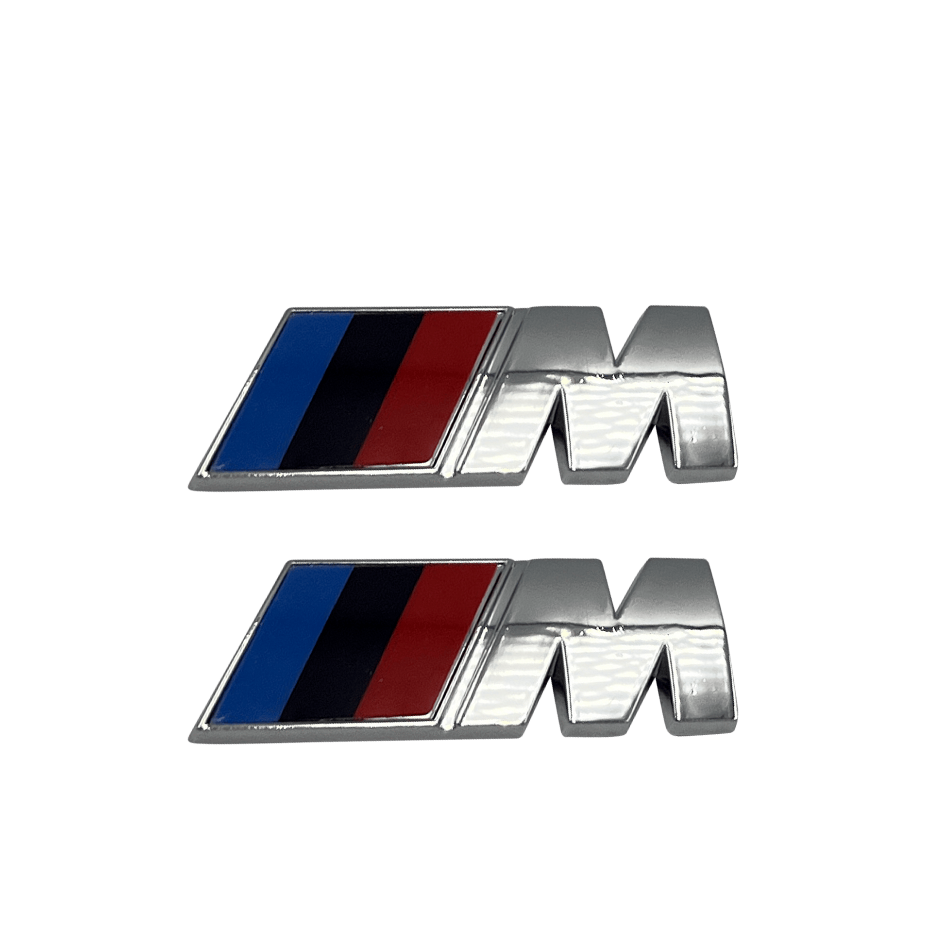2 stk. Chrome BMW M-Sport emblemer | Driverse